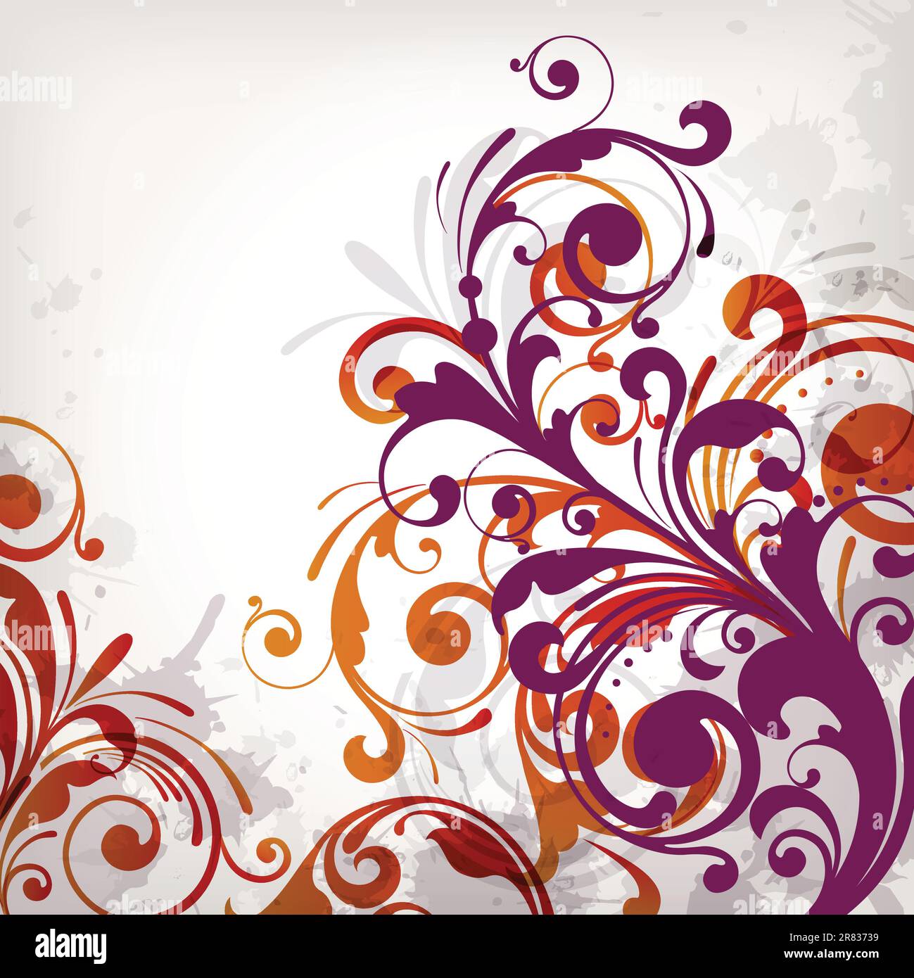 illustration drawing of floral background Stock Vector Image & Art - Alamy