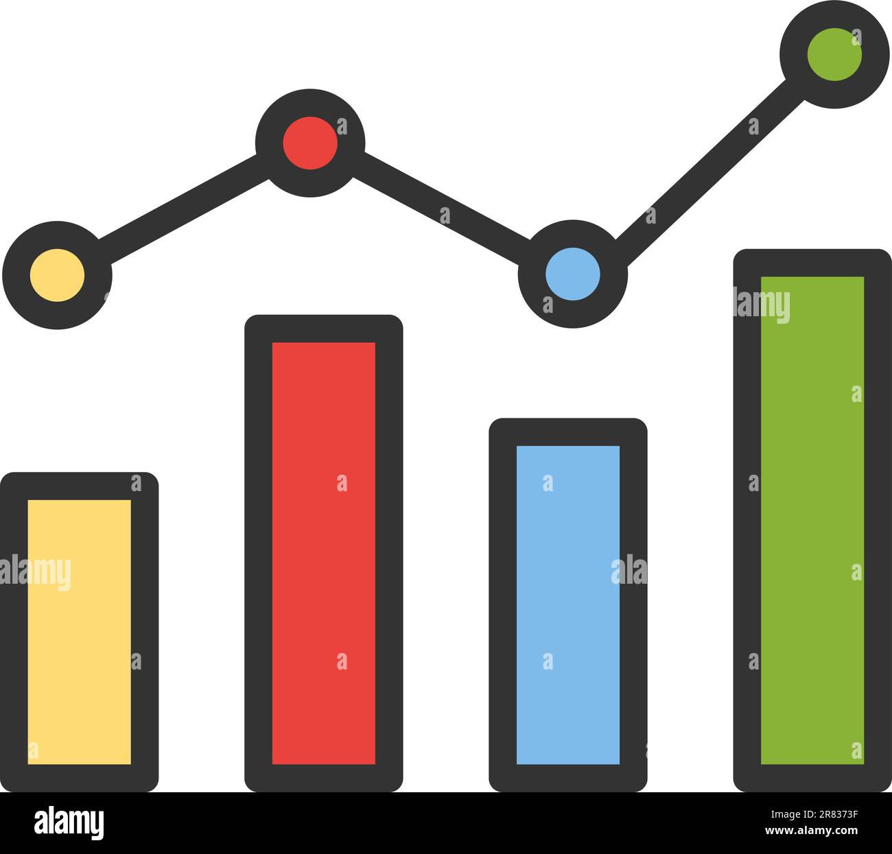 Bar Chart icon vector image Stock Vector Image & Art - Alamy