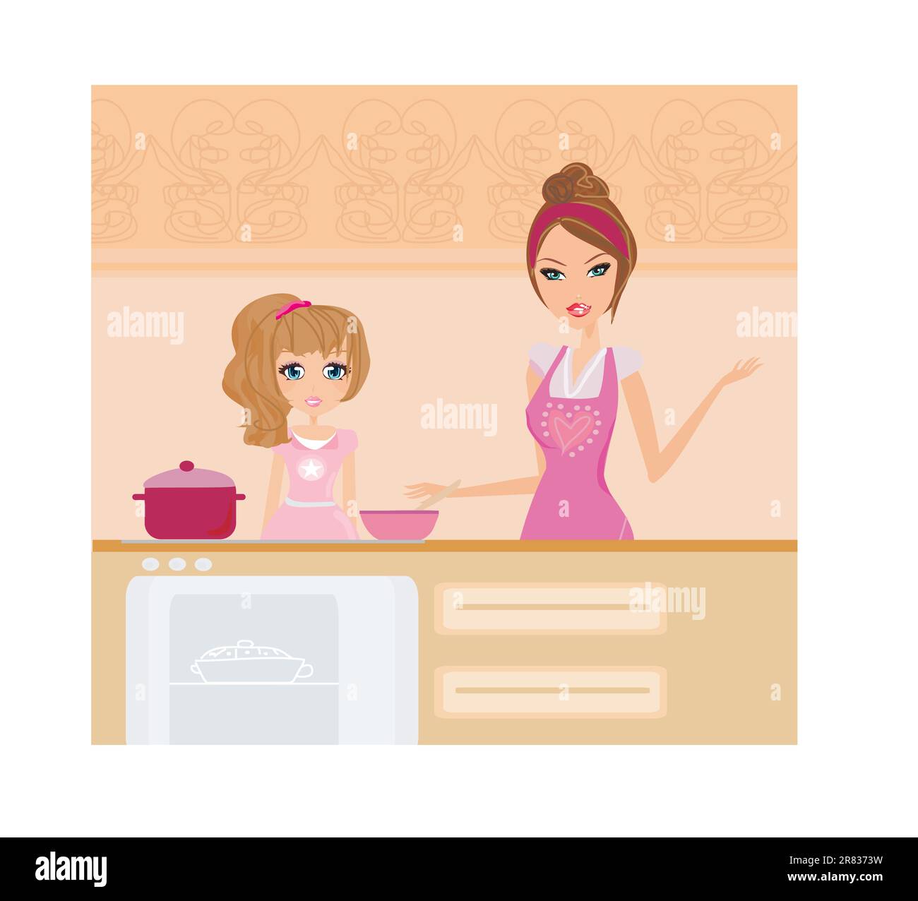 Mother food Stock Vector Images - Alamy