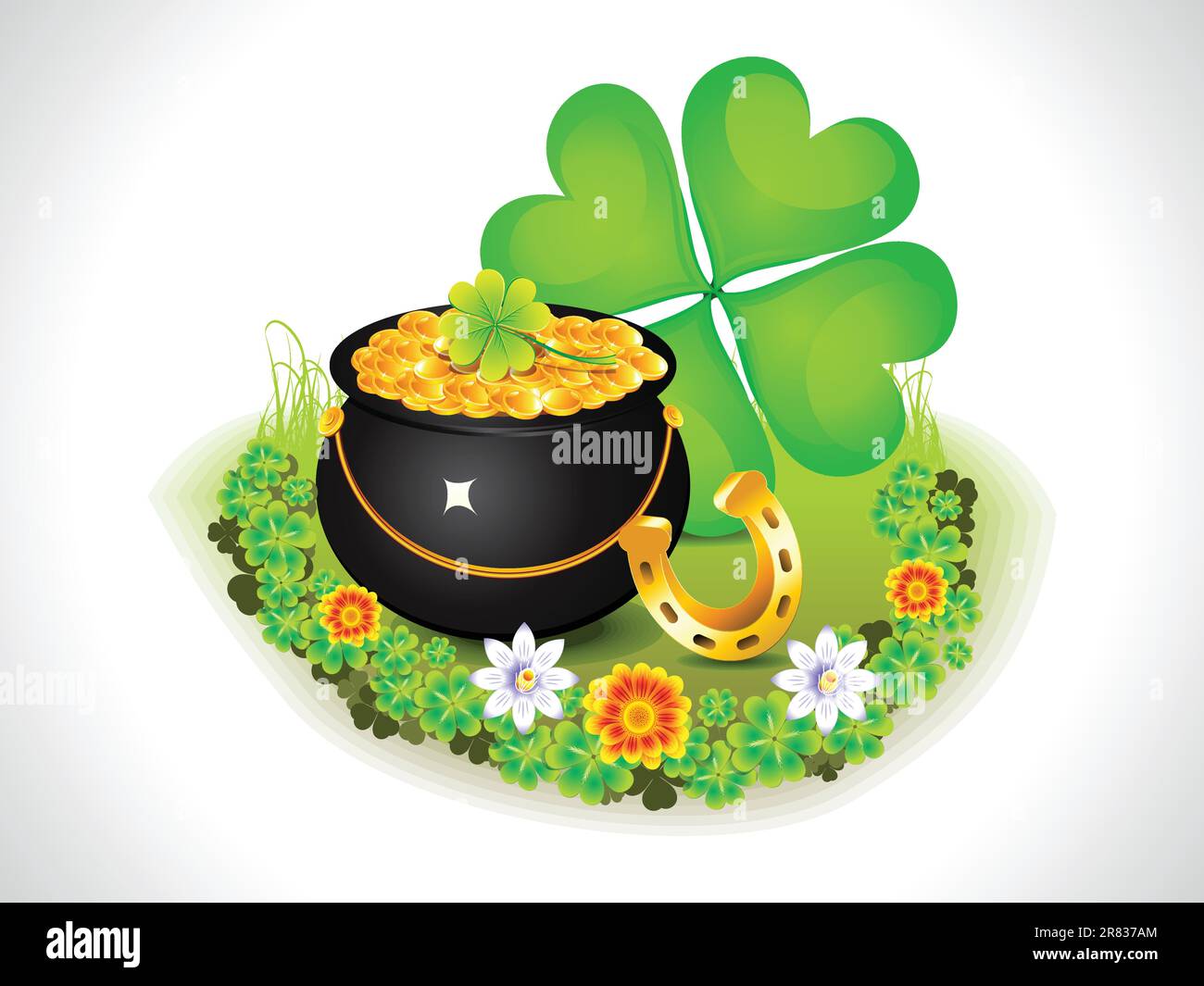 abstract st patrick background vector illustration Stock Vector Image ...