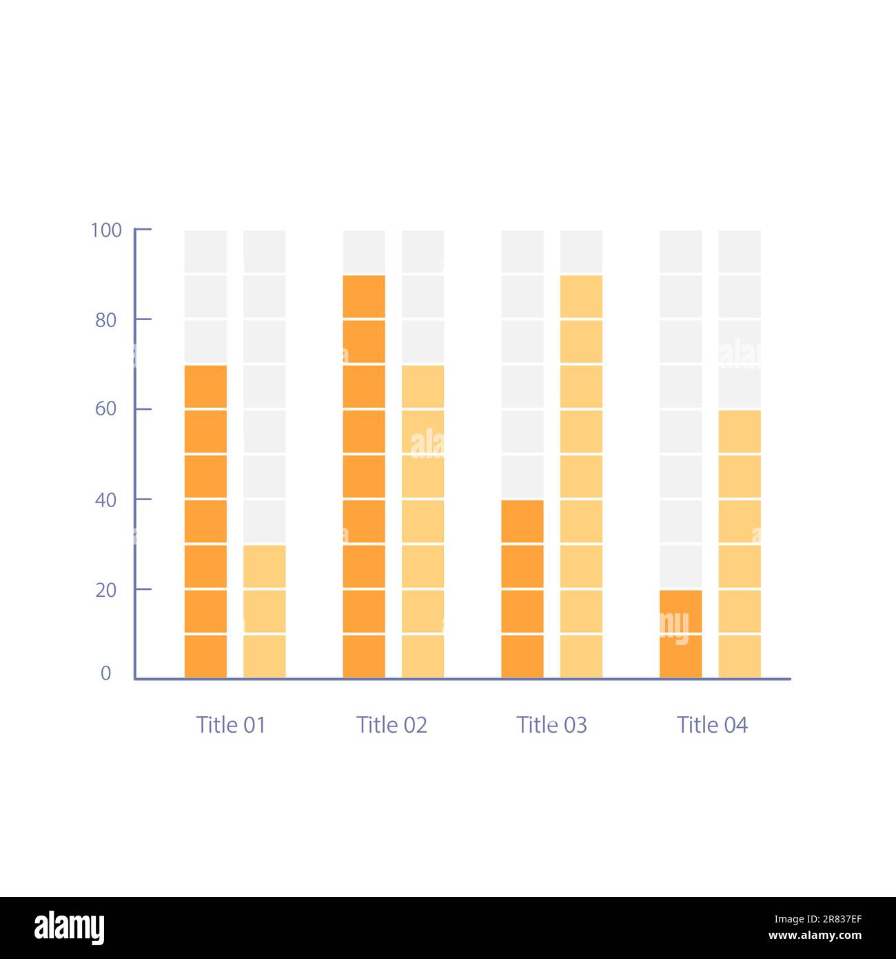 Grouped infographic chart design template with four titles Stock Vector Image & Art - Alamy