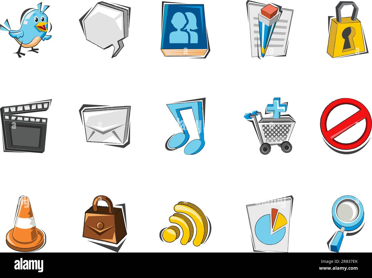 Doodle Social Media Icon set. Useful As Icon, Illustration , Banners ...