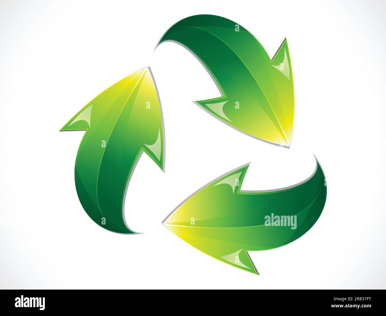 abstract shiny eco recycle icon vector illustration Stock Vector Image ...