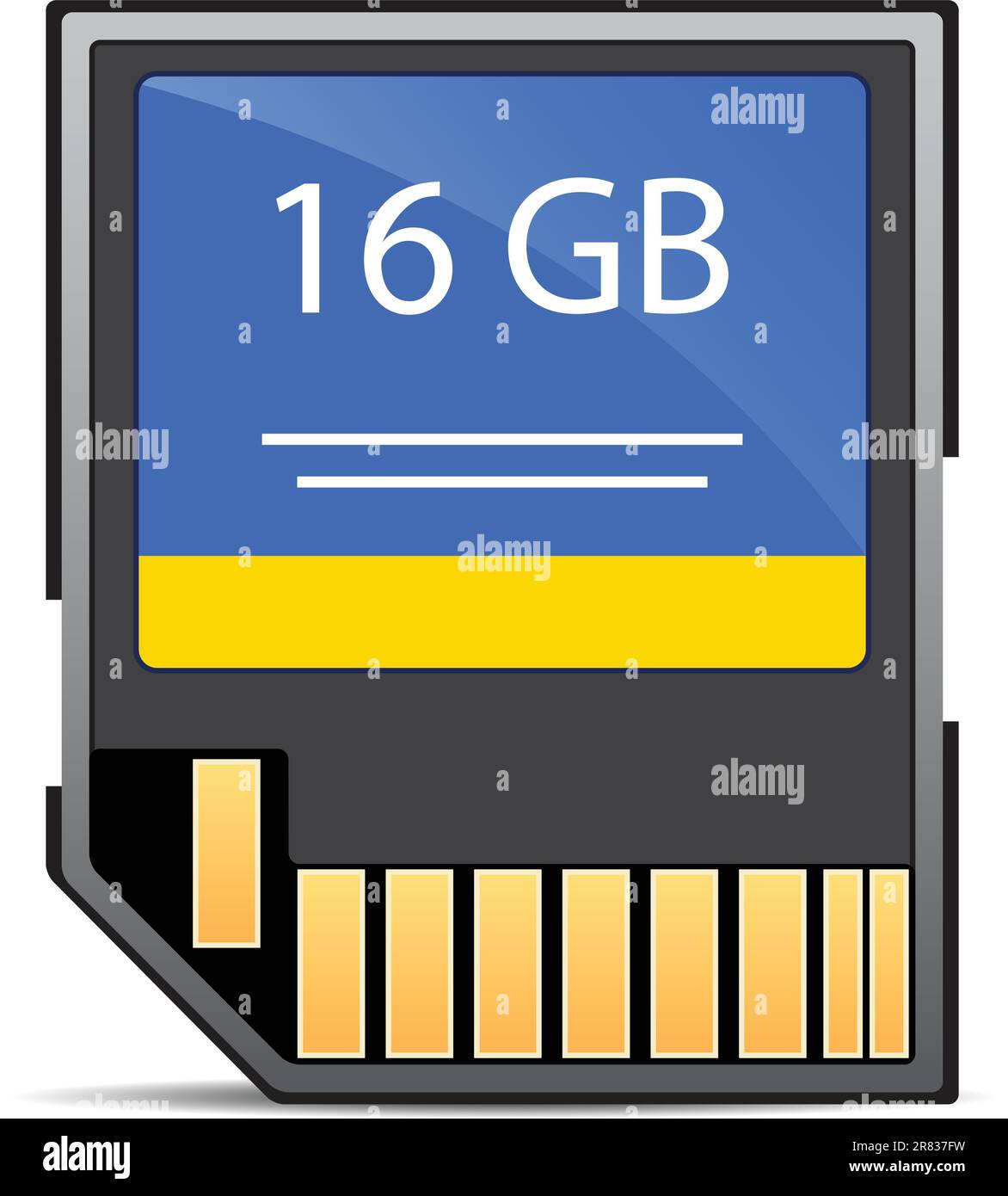 memory card isolated on white vector illustration Stock Vector Image ...