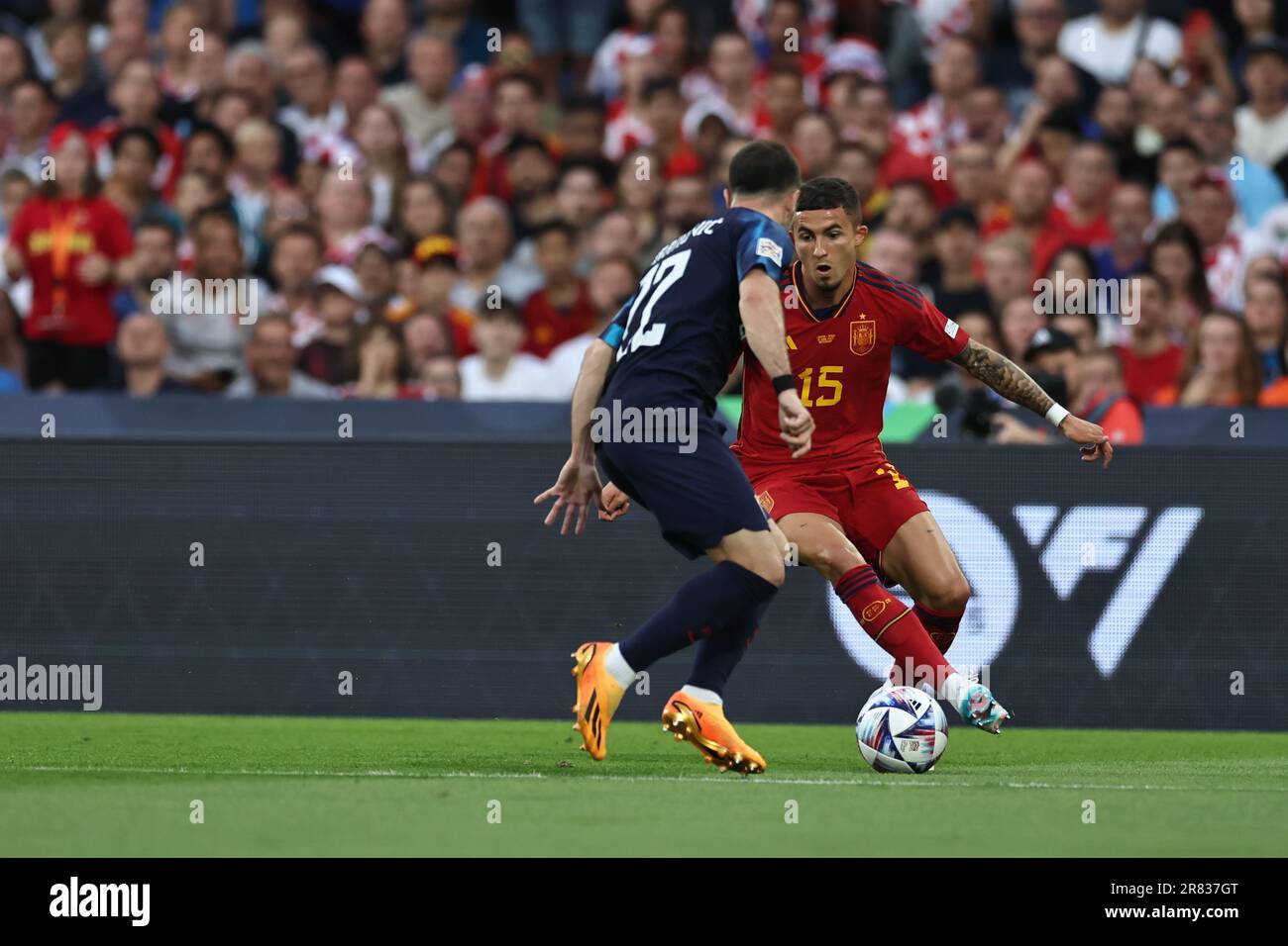 ROTTERDAM, Netherlands. , . 15 Yeremy Pino of Spain in action, SPAIN vs ...