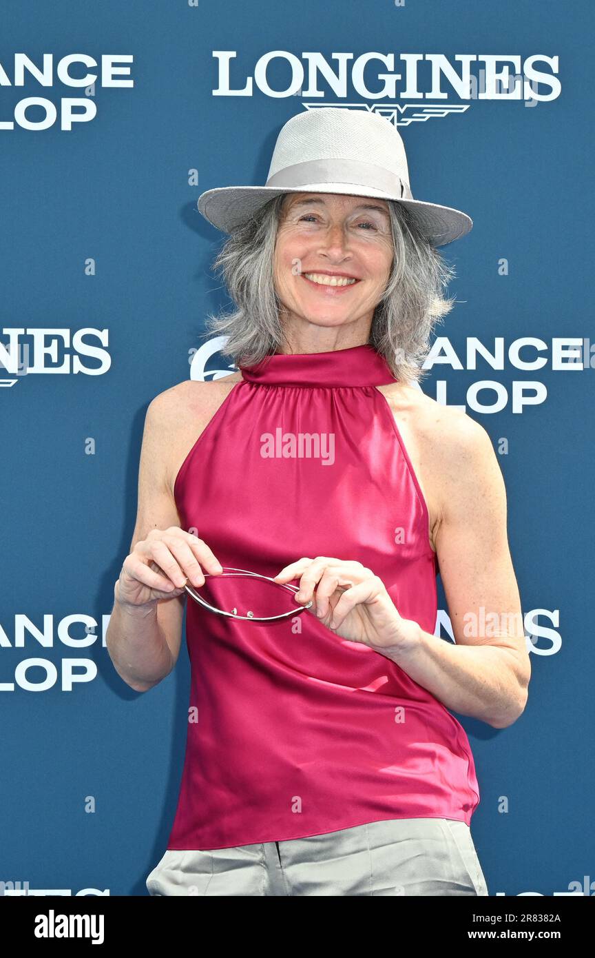 Chantilly, France. 18th June, 2023. Actress Anne Brochet attending the ...