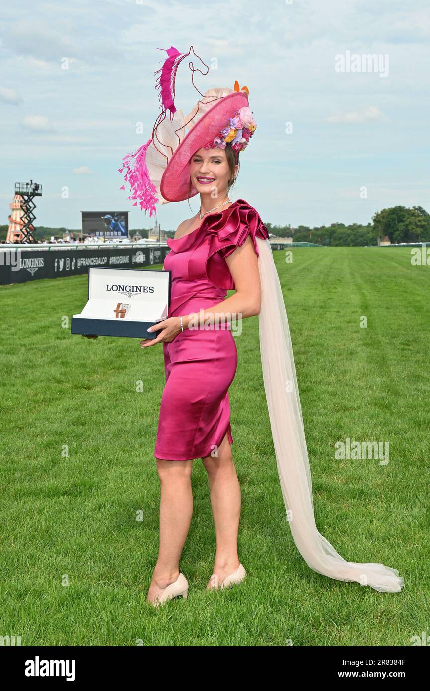 Chantilly, France. 18th June, 2023. Claire elected Miss Diane 2023 ...