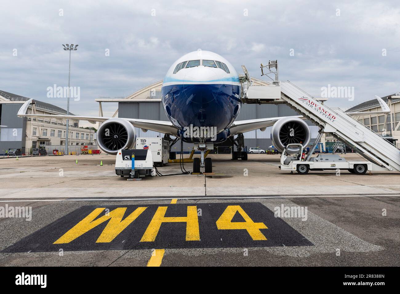 Le Bourget, France. 18th June, 2023. The Boeing 777X is the latest ...