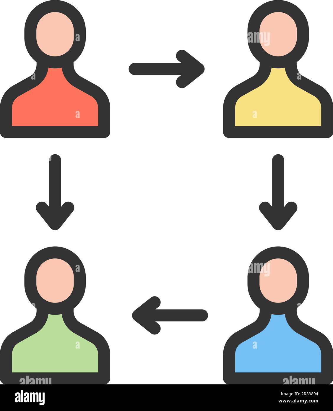 Collaborative cooperation Stock Vector Images - Alamy