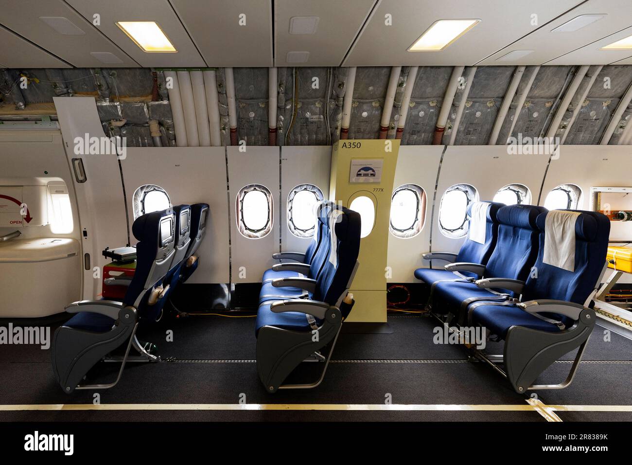 Le Bourget, France. 18th June, 2023. The Boeing 777X is the latest ...