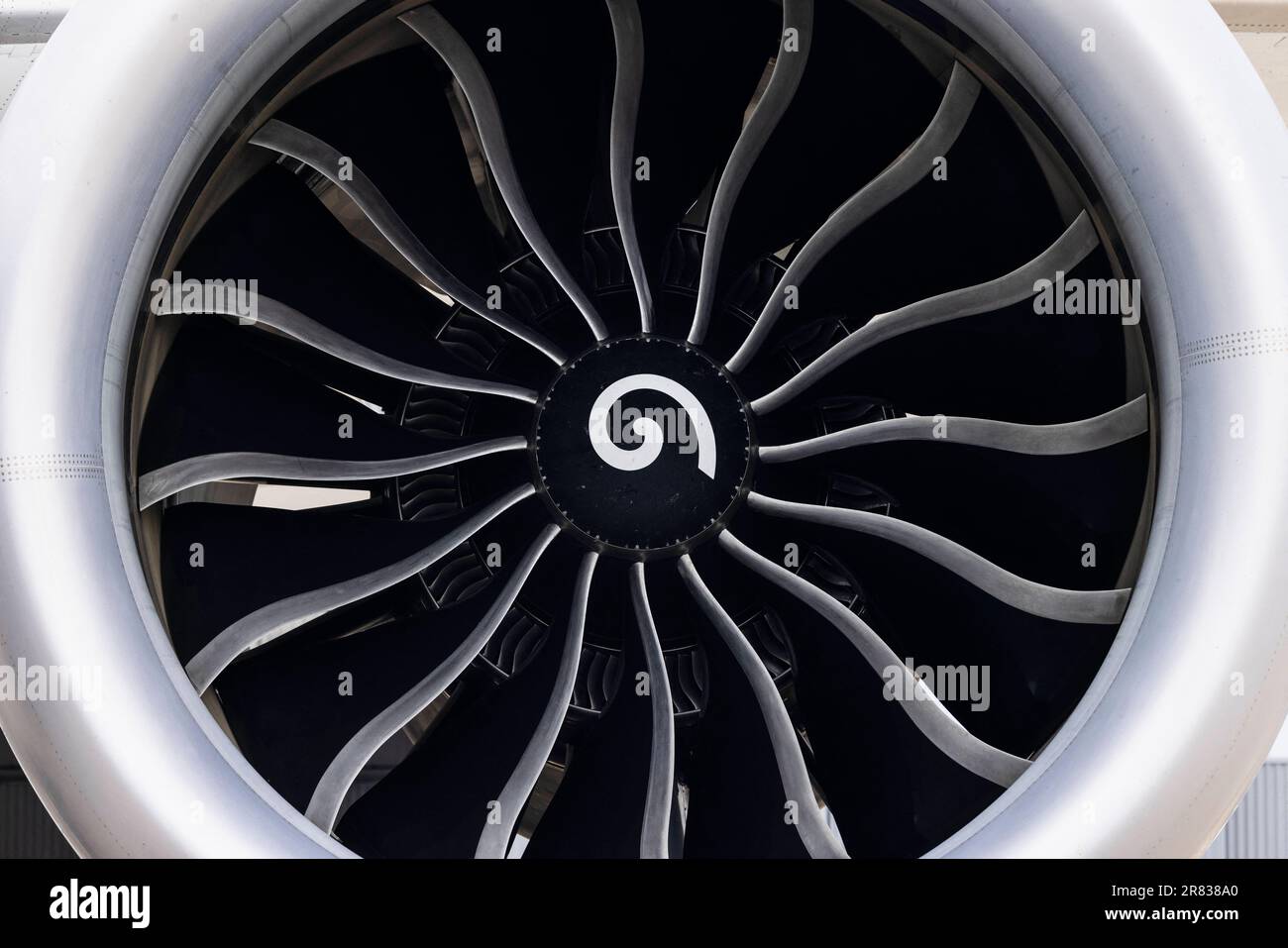 Le Bourget, France. 18th June, 2023. The Boeing 777X is the latest ...