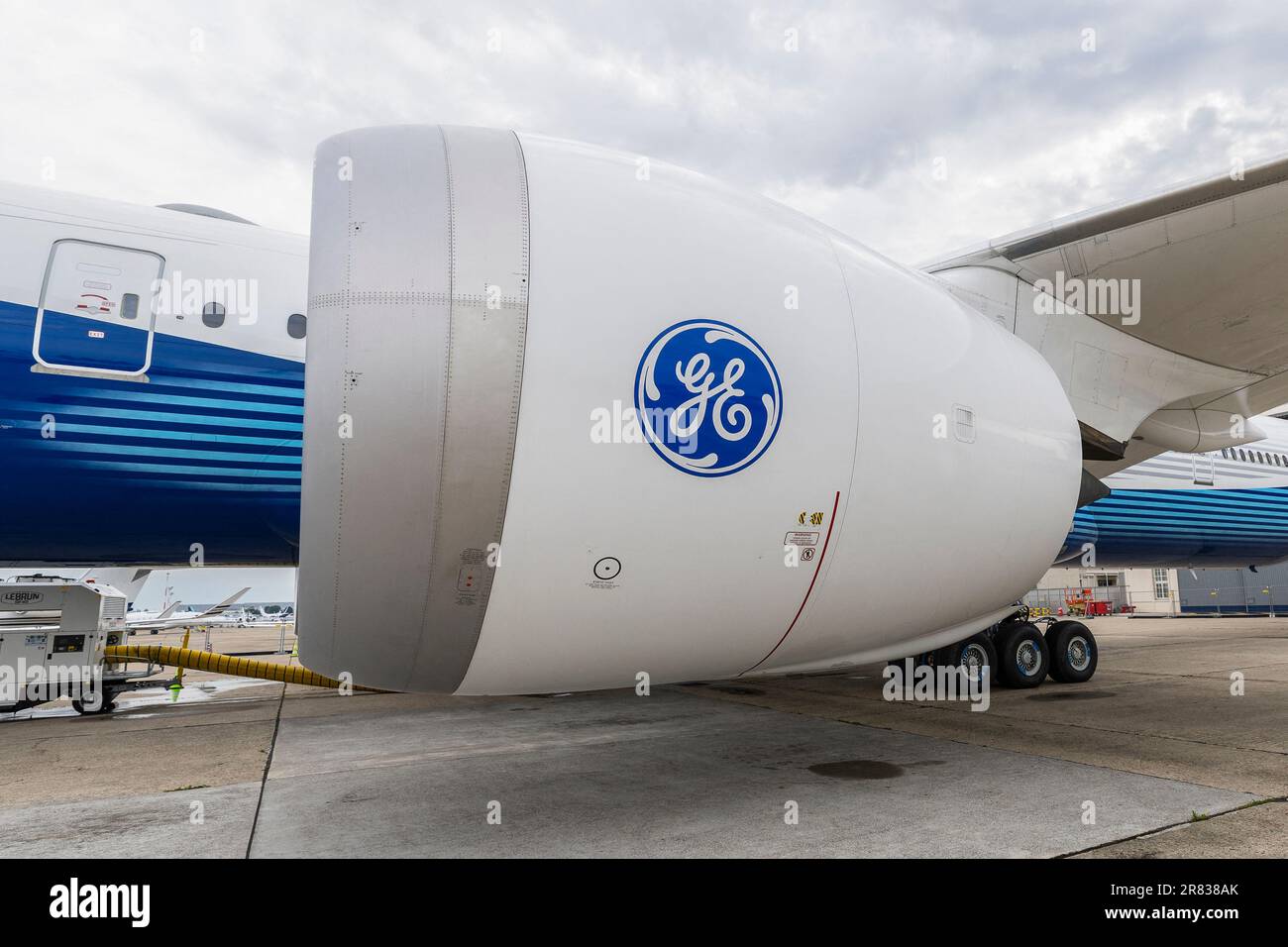 Le Bourget, France. 18th June, 2023. The Boeing 777X is the latest ...