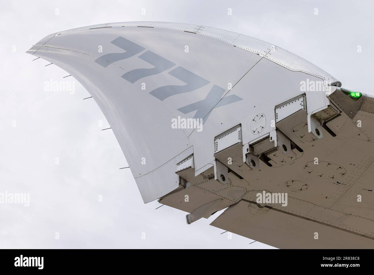 Le Bourget, France. 18th June, 2023. The Boeing 777X is the latest ...