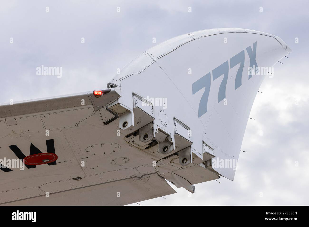 Le Bourget, France. 18th June, 2023. The Boeing 777X is the latest ...