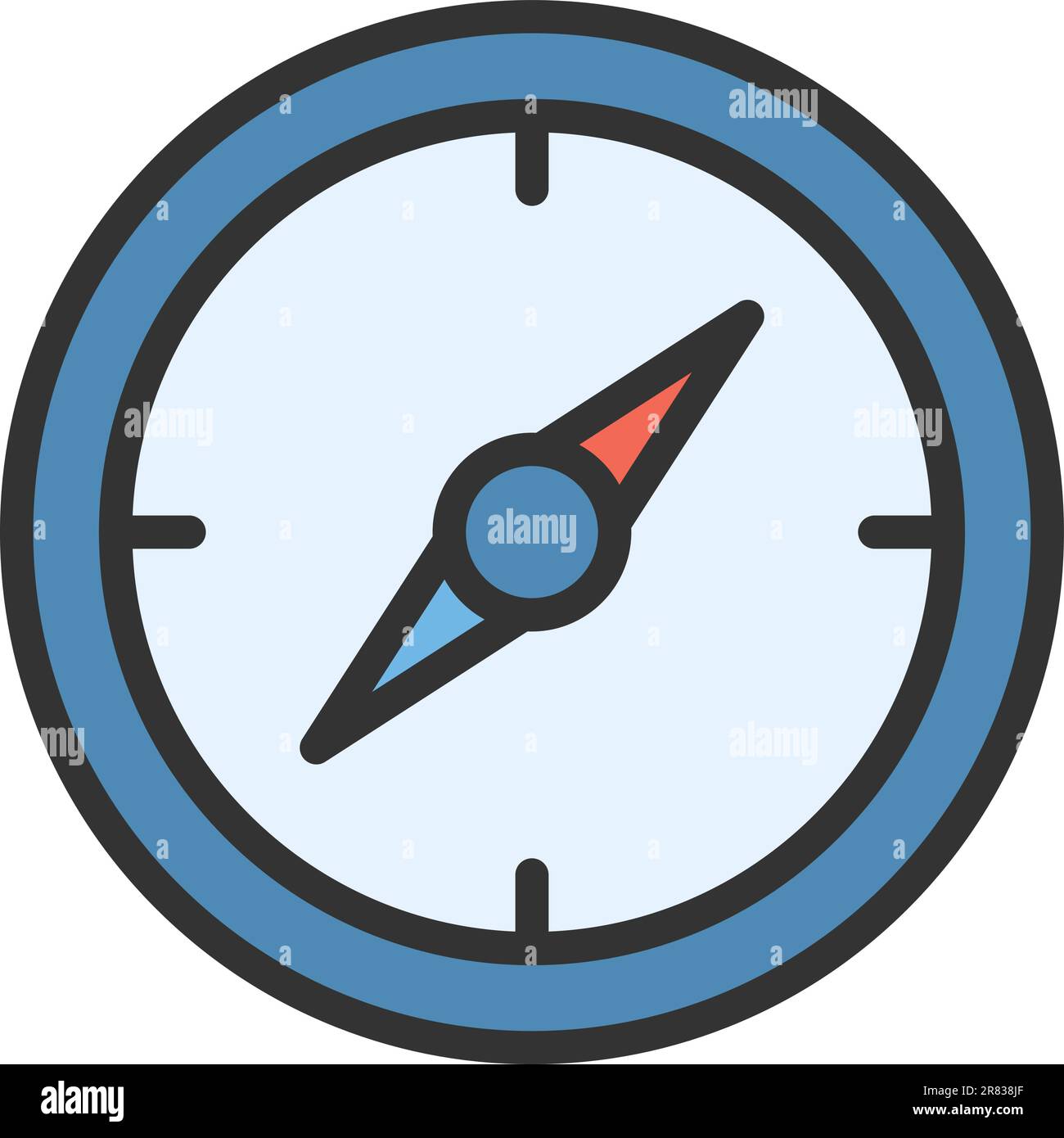 Compass icon vector image Stock Vector Image & Art - Alamy
