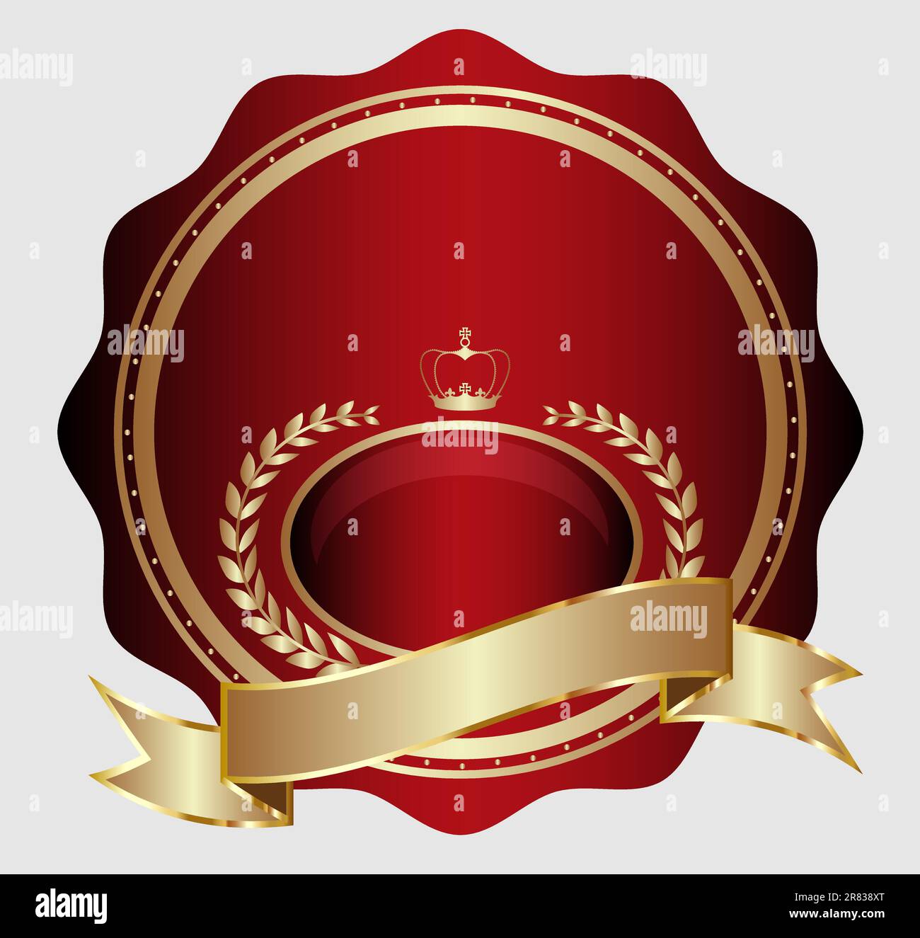 Design of golden medal label with heraldics Stock Vector Image & Art ...