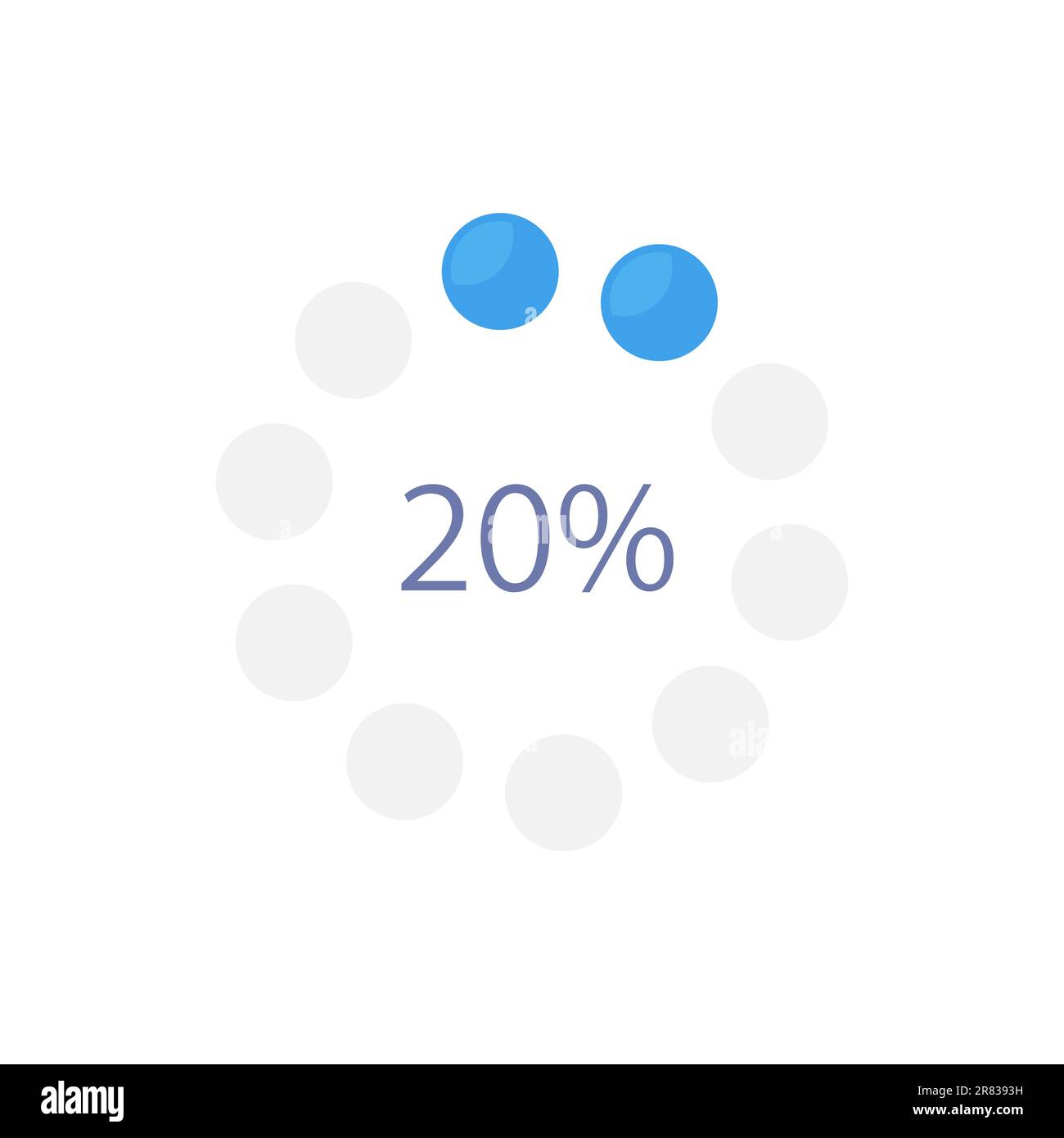 Circular dot progress infographic chart design template Stock Vector ...