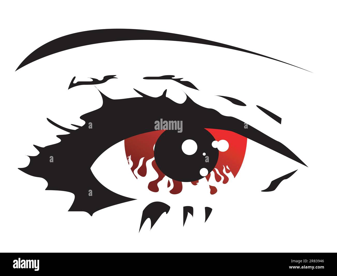 Illustration with female eye for your design Stock Vector Images - Alamy