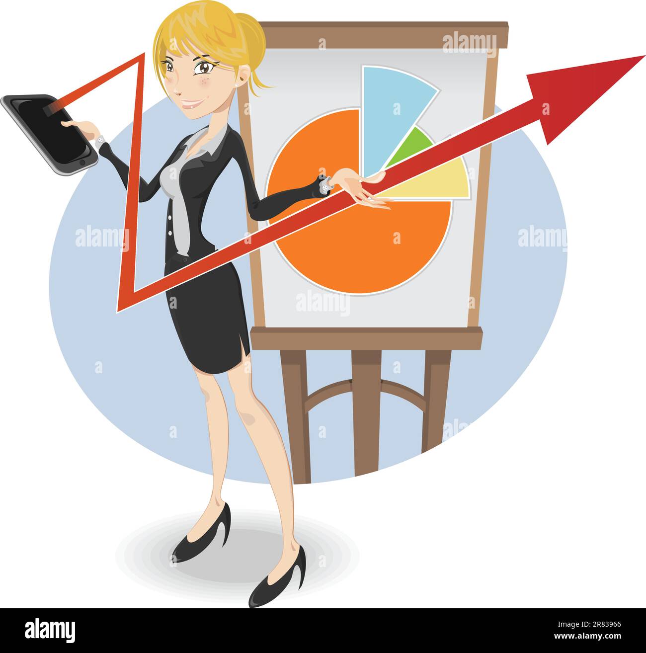 Confident female project manager Cut Out Stock Images & Pictures - Alamy