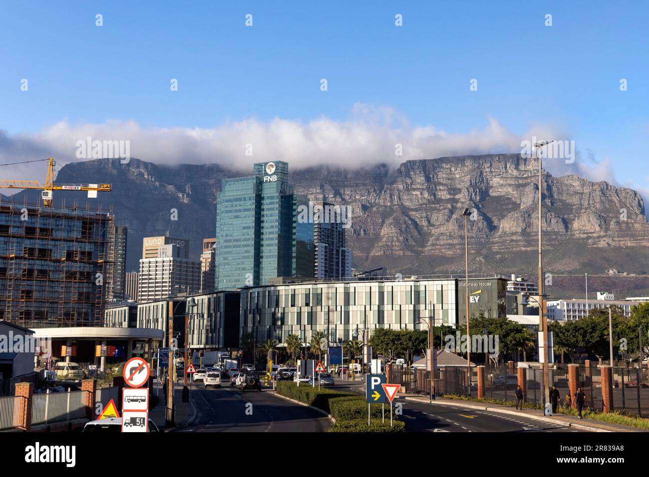 Cape Town city center with Table Mountain in the background - Cape Town ...