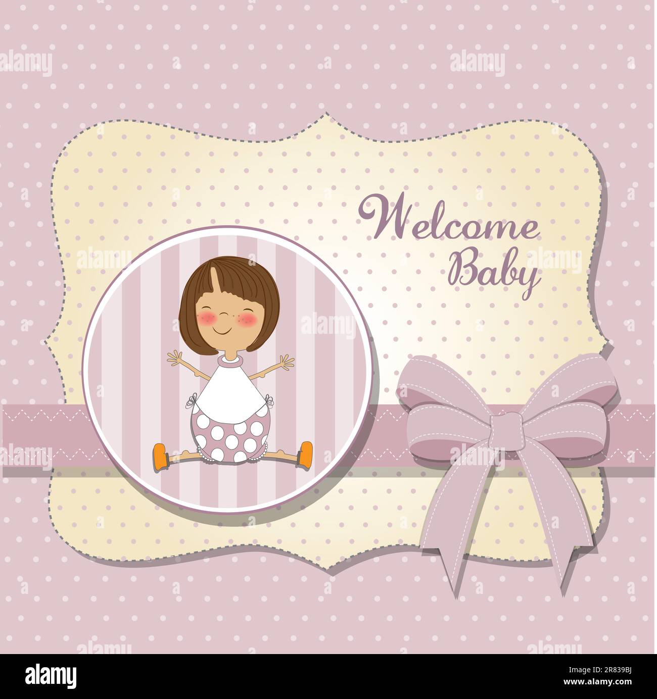 welcome little girl Stock Vector Image & Art - Alamy