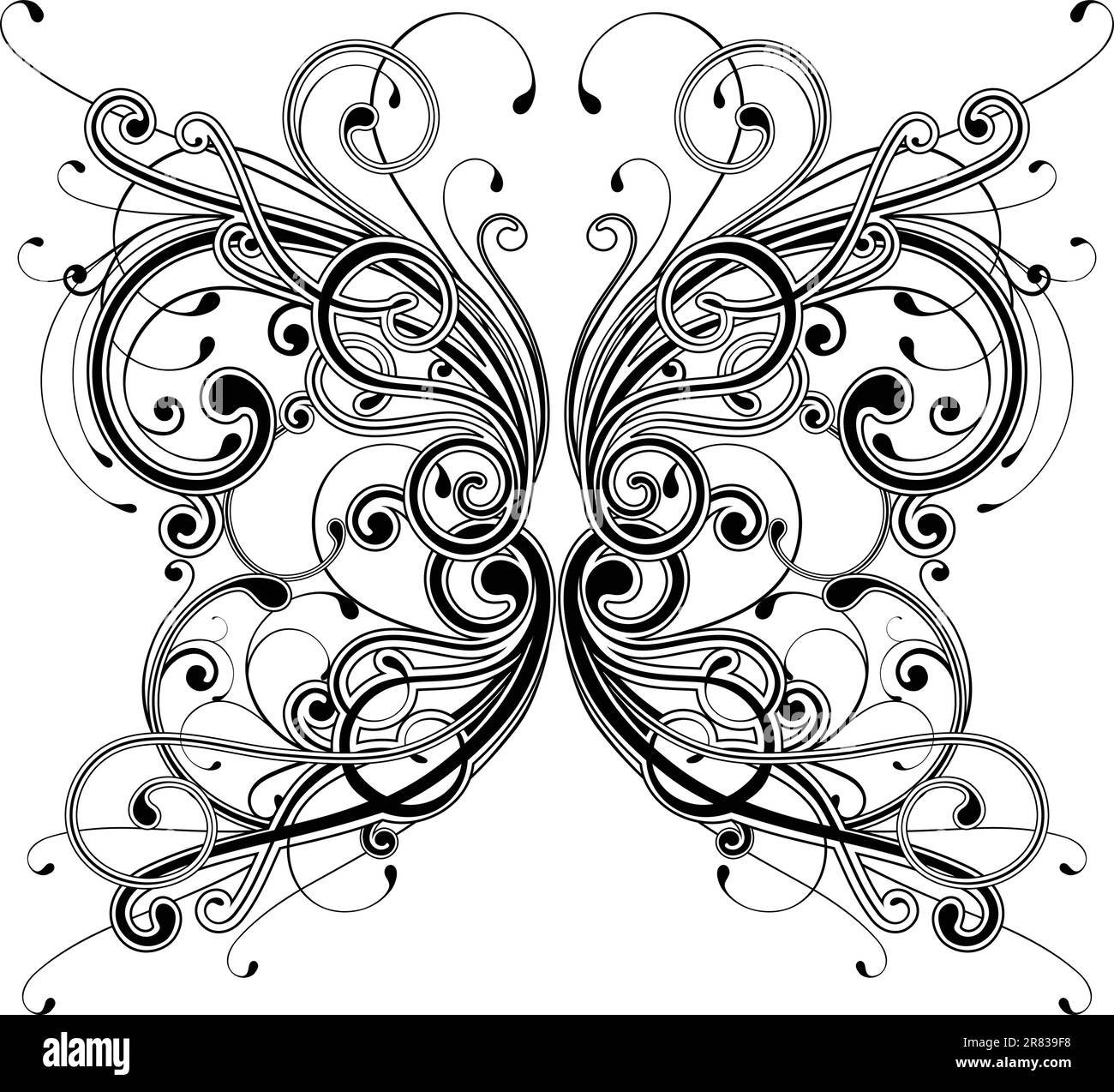 illustration drawing of abstract butterfly Stock Vector Image & Art - Alamy