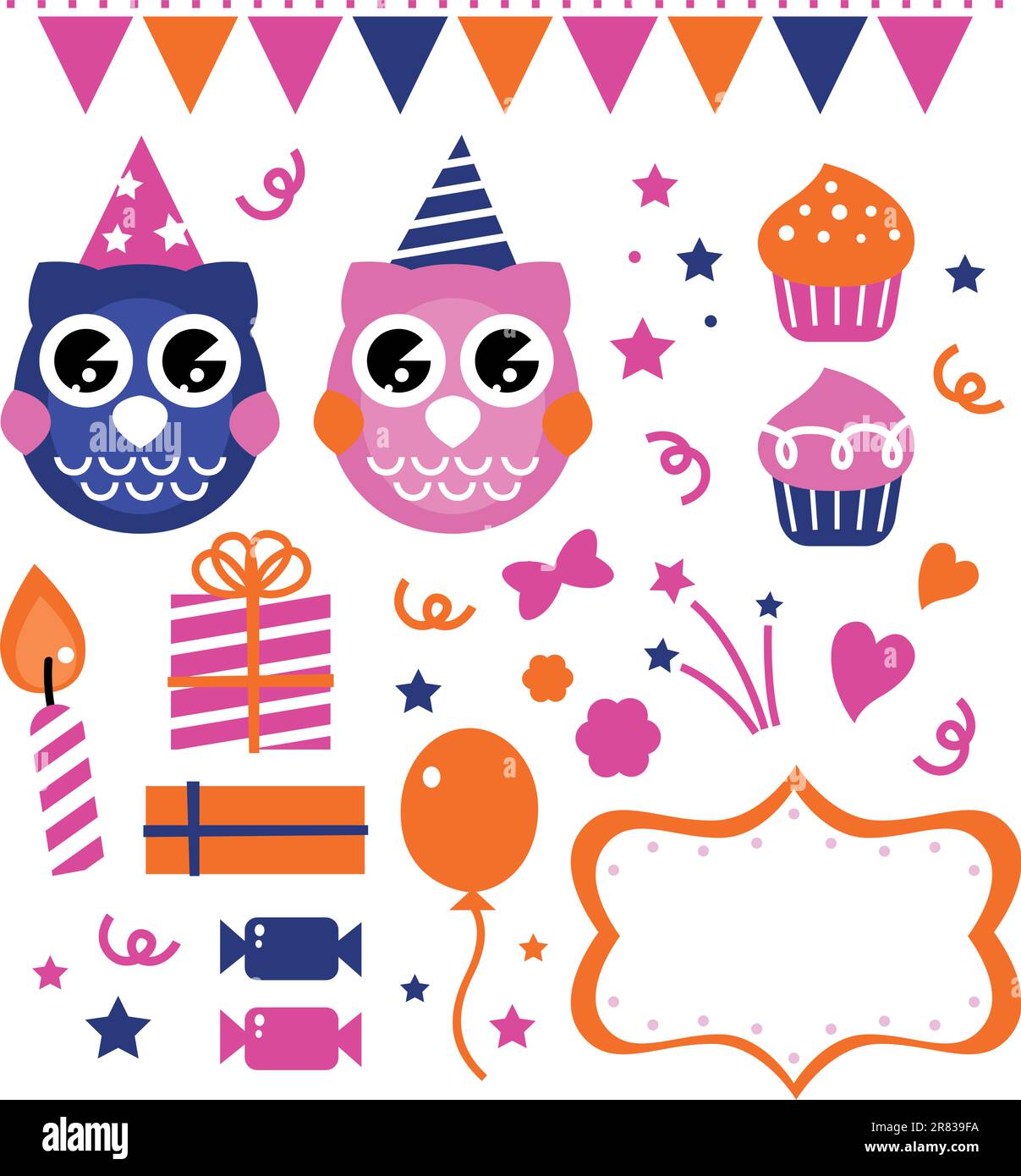 Birthday party elements hi-res stock photography and images - Alamy