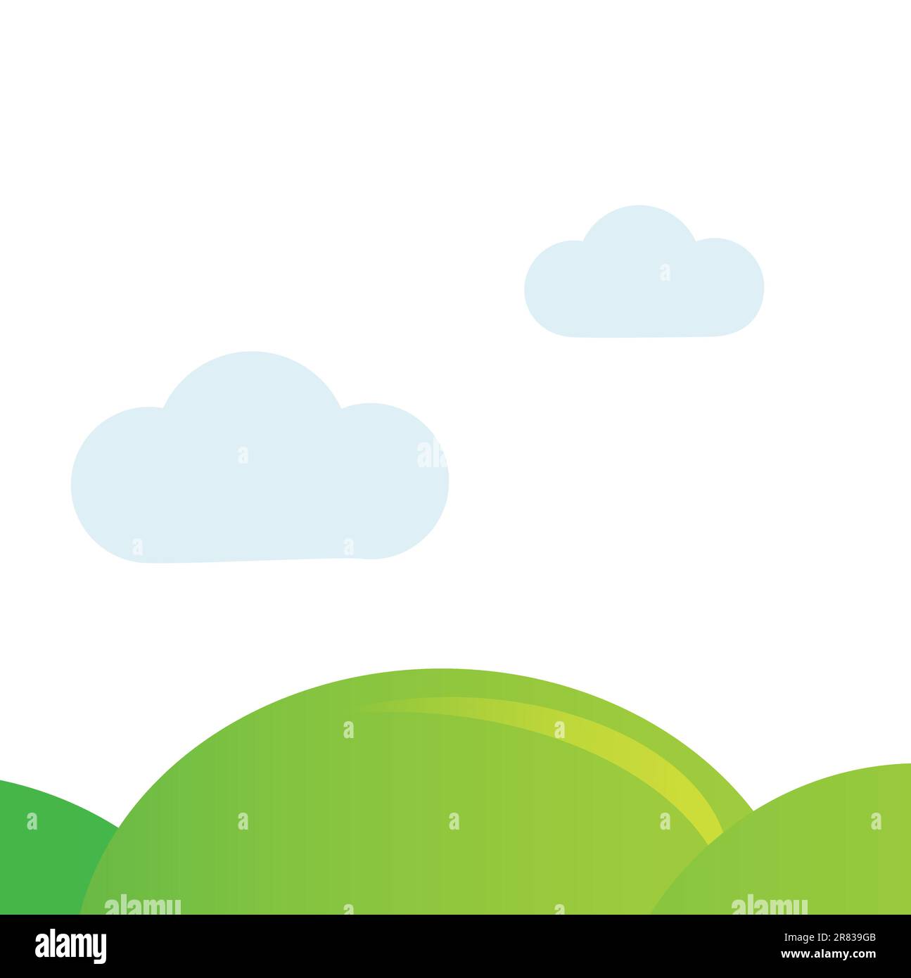 Green hills background. Vector Illustration Stock Vector Image & Art ...