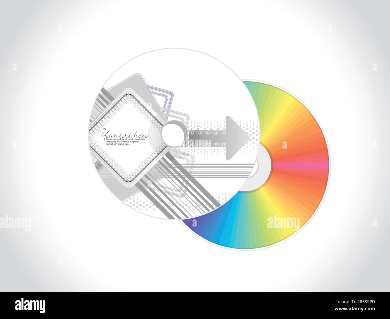 abstract grey based cd cover pack design vector illustration Stock ...