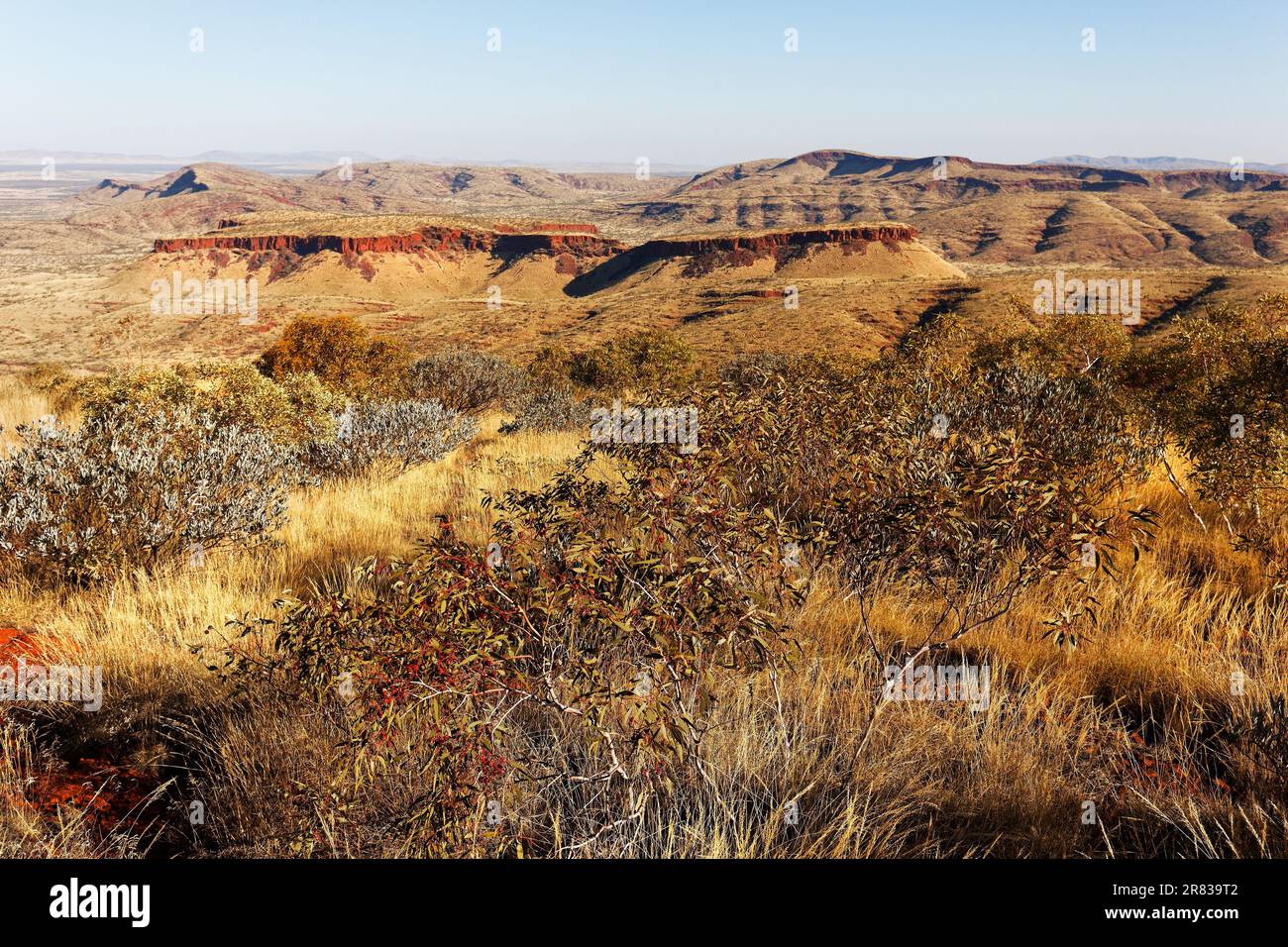 Vastness of the Pilbara landscape seen from Mount Sheila, Western ...