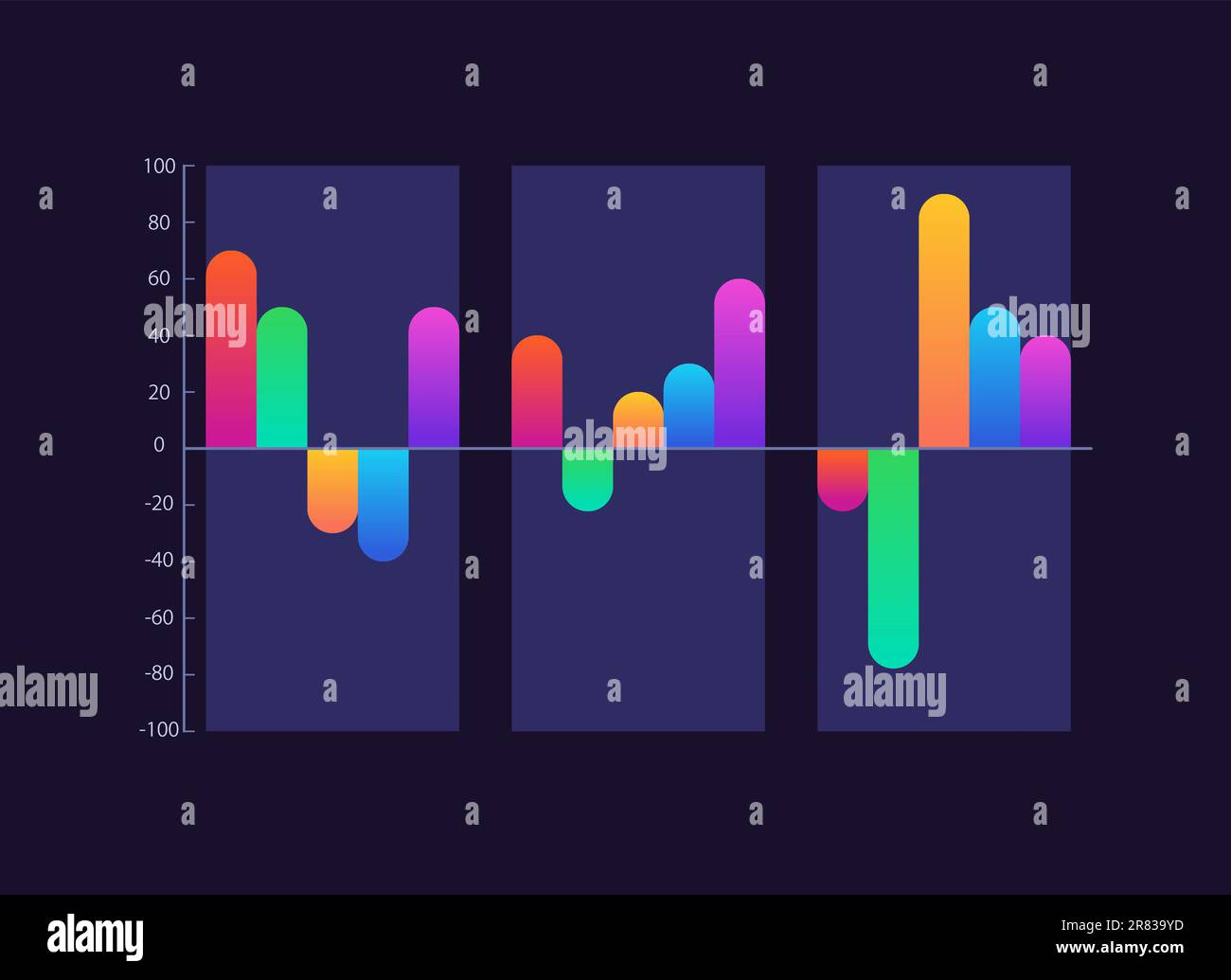 Waterfall chart Stock Vector Images - Alamy