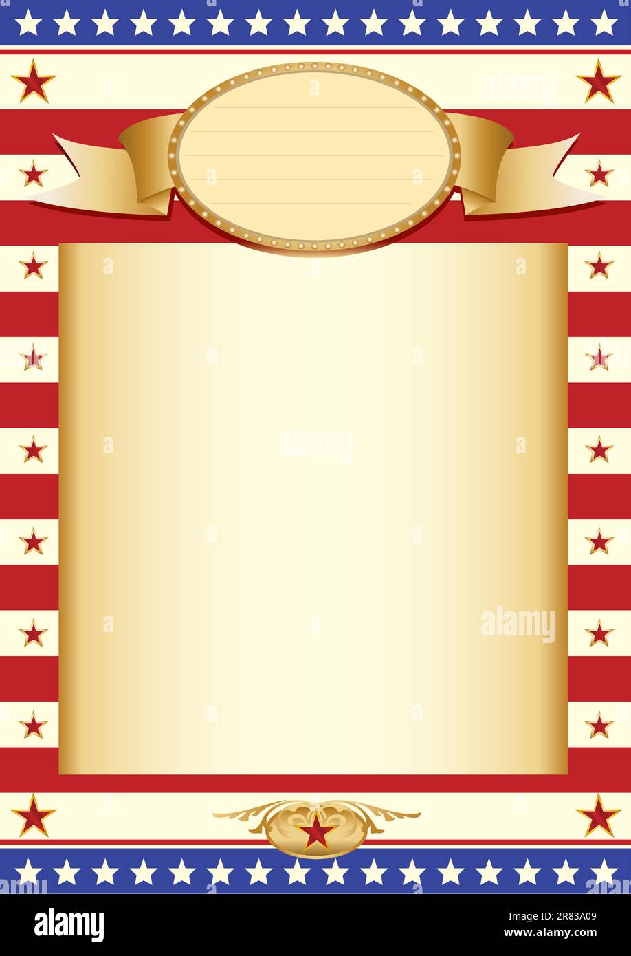 A traditional vintage american poster Stock Vector Image & Art - Alamy