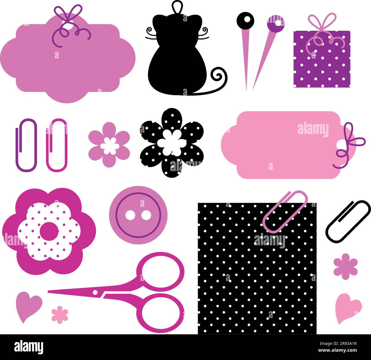 Vector handmade objects set Stock Vector Image & Art - Alamy