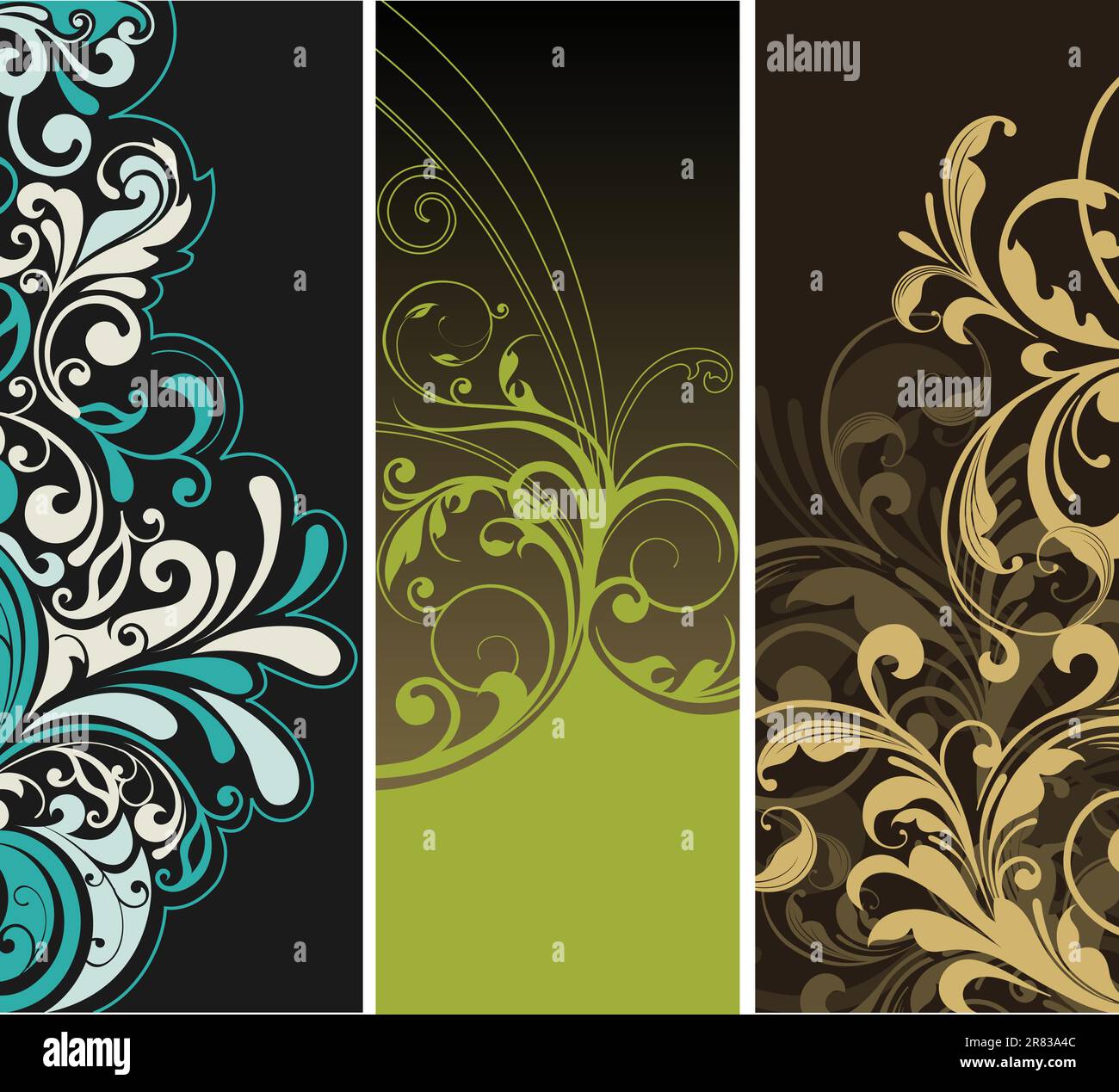 illustration drawing of floral background Stock Vector Image & Art - Alamy