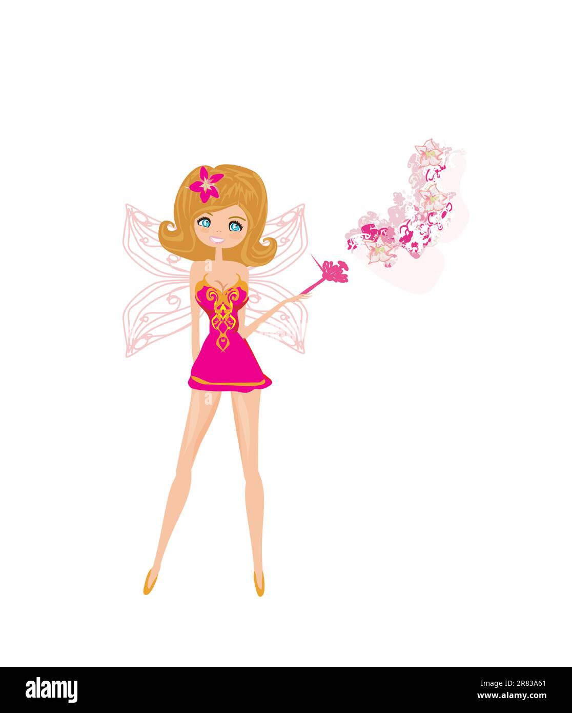 Magic fairy plant fantasy Stock Vector Images - Alamy