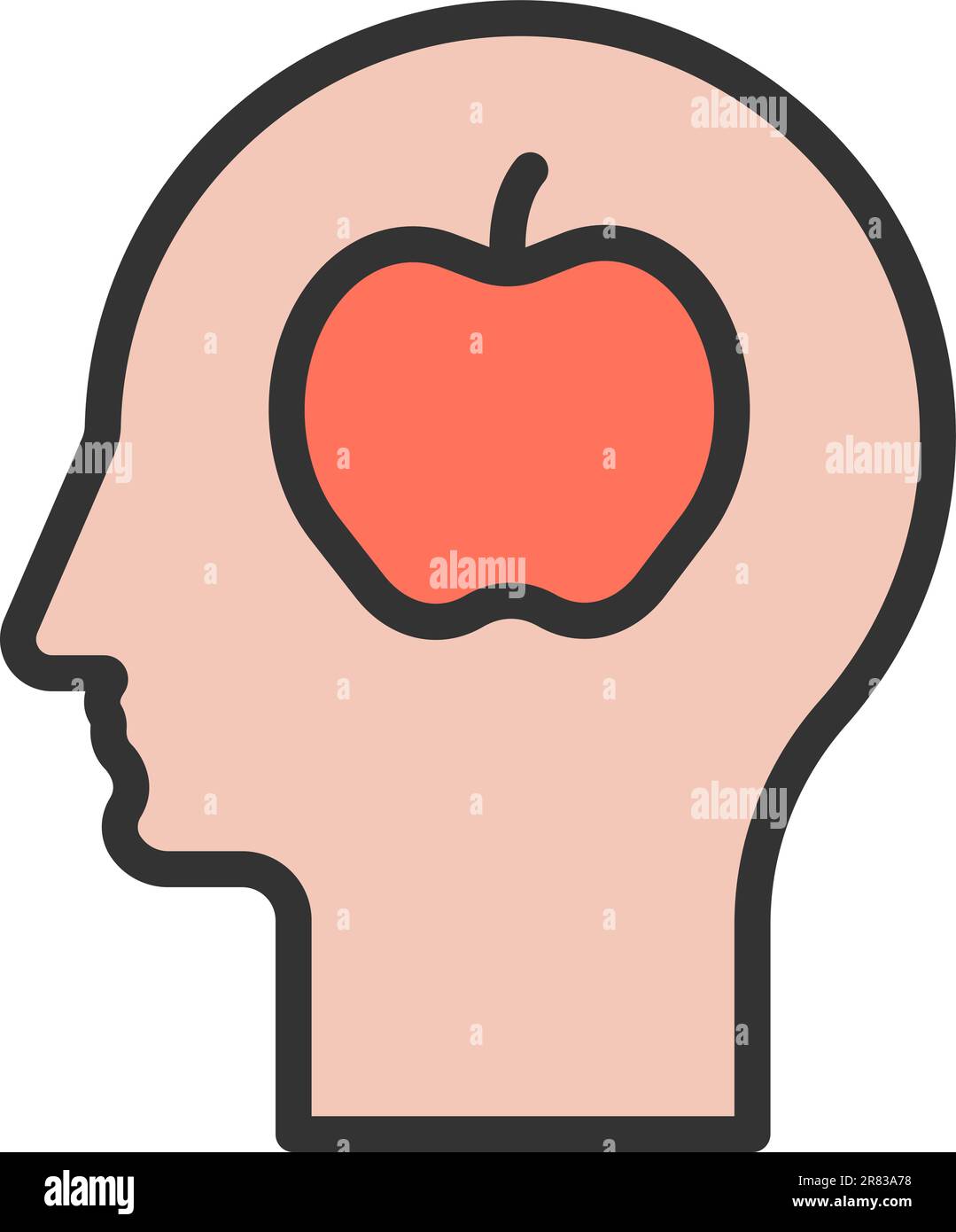 Healthy Mind icon vector image Stock Vector Image & Art - Alamy