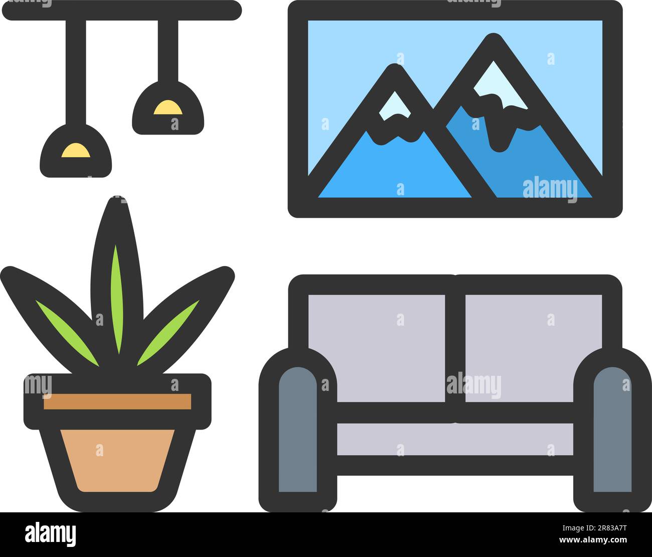 Home Decor icon vector image Stock Vector Image & Art - Alamy