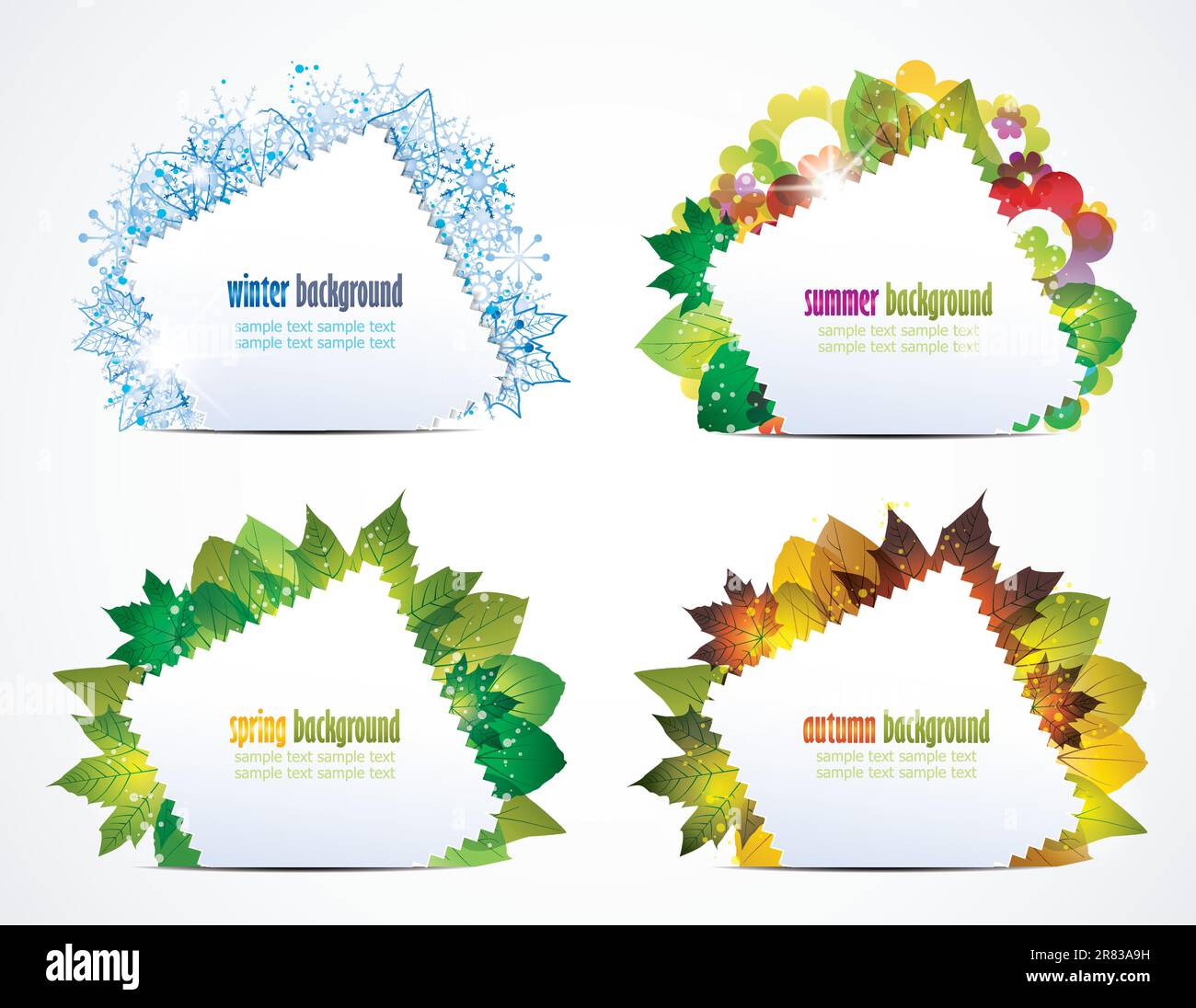 vector illustration of a seasons of the year Stock Vector Image & Art ...