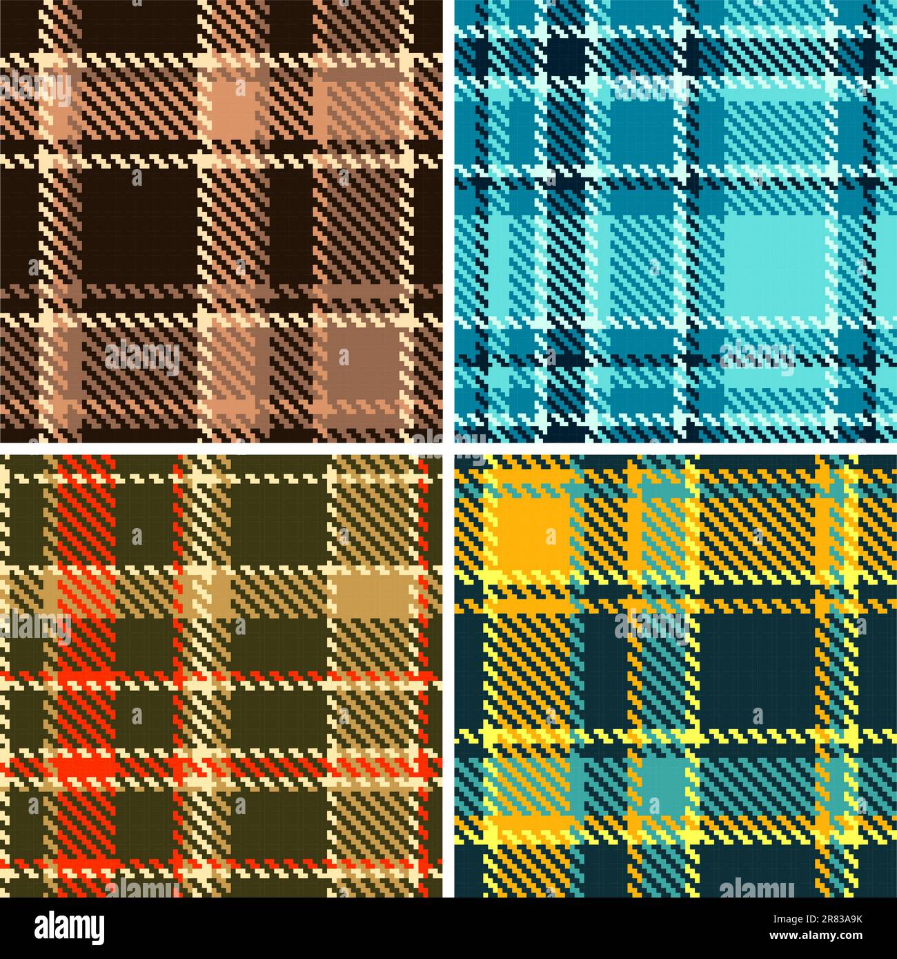 Seamless Checkered Pattern Vector Set Of My Large Collection Stock Vector Image And Art Alamy