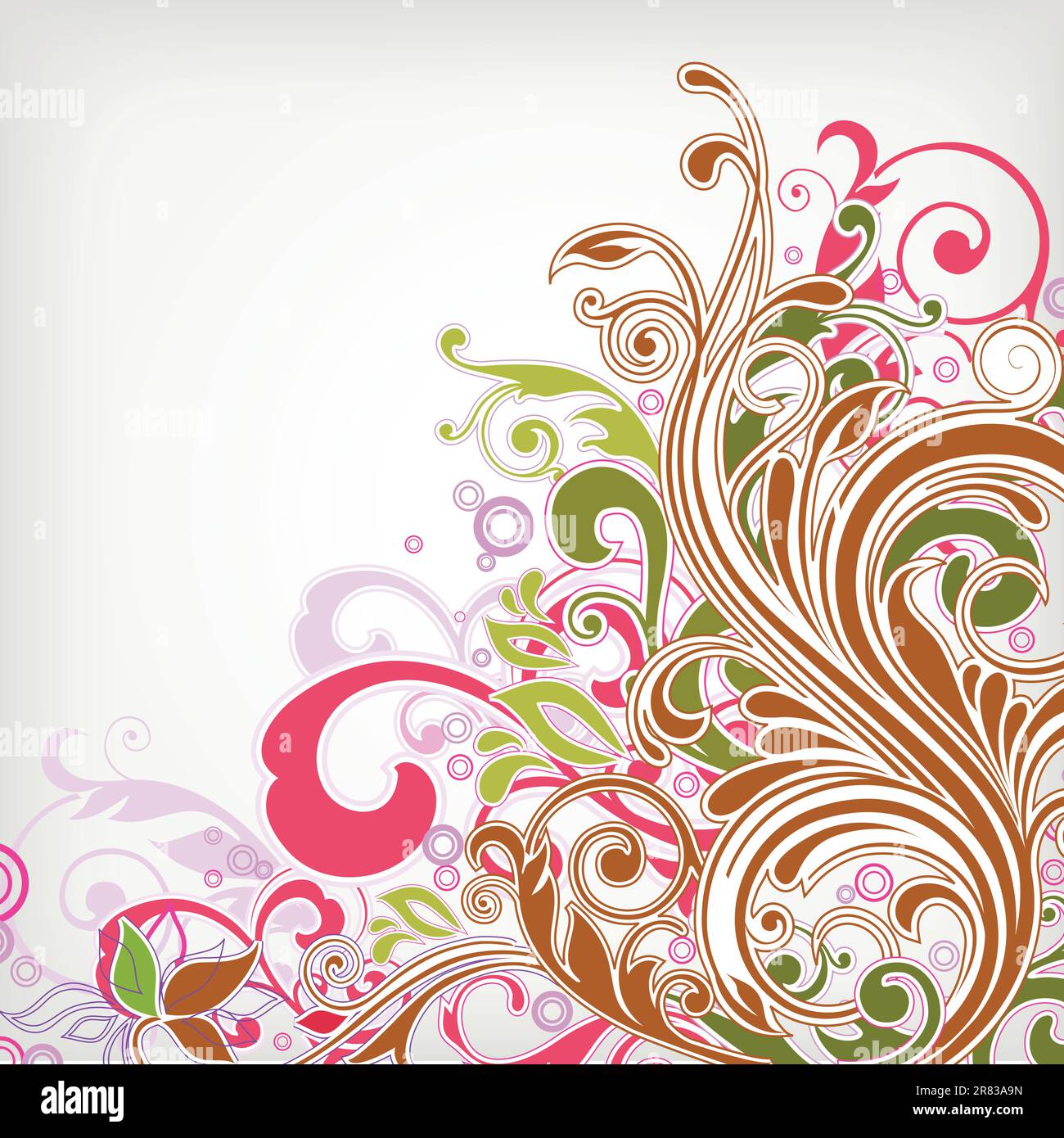 illustration drawing of floral background Stock Vector Image & Art - Alamy