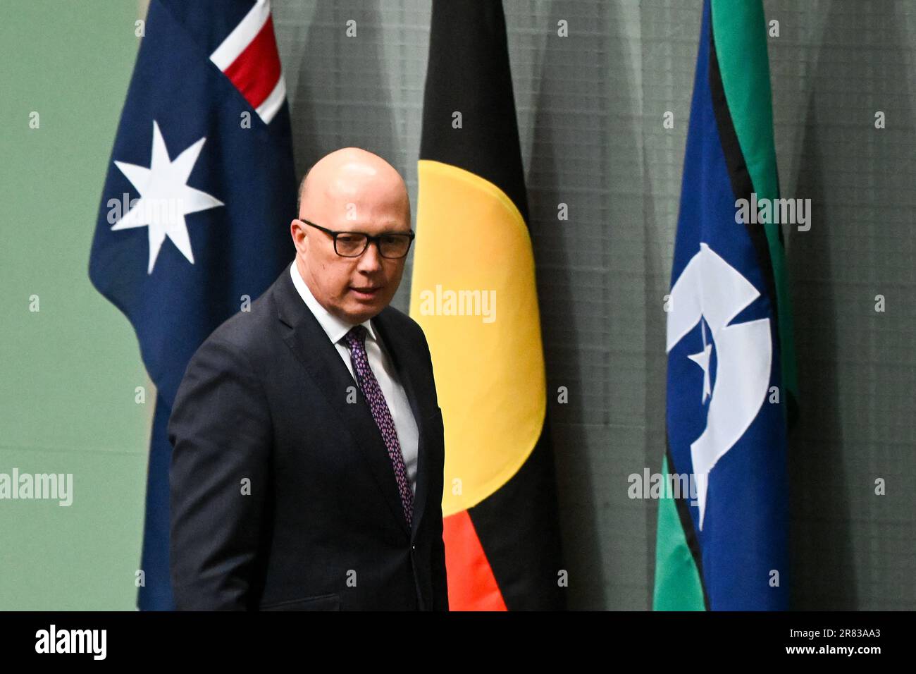 Canberra, Australia. 19th June, 2023. Australian Opposition Leader ...