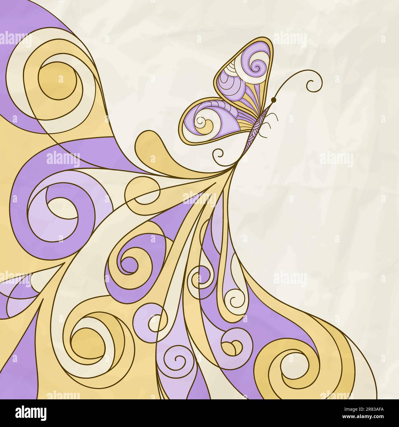 Purple crumpled paper Stock Vector Images - Alamy