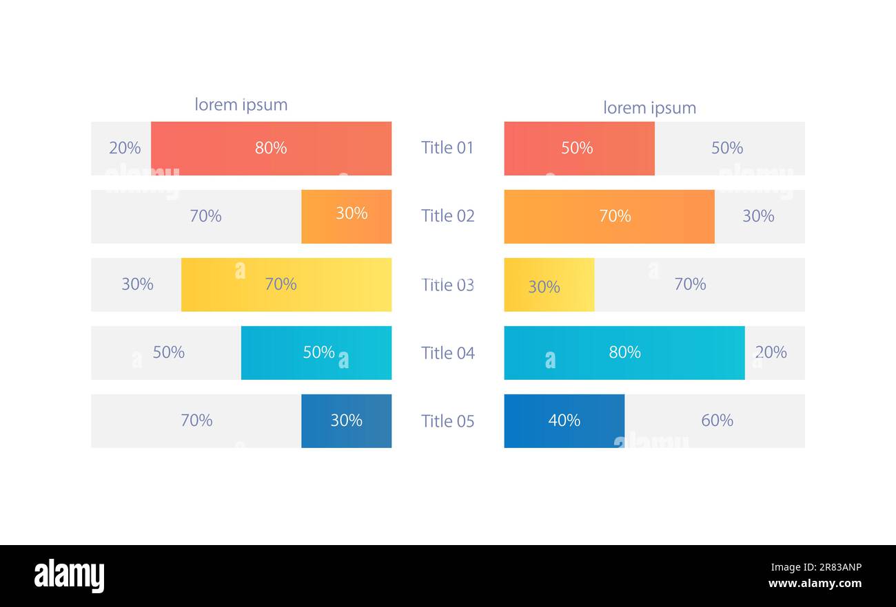 Mirror reflection infographic chart design template Stock Vector Image ...