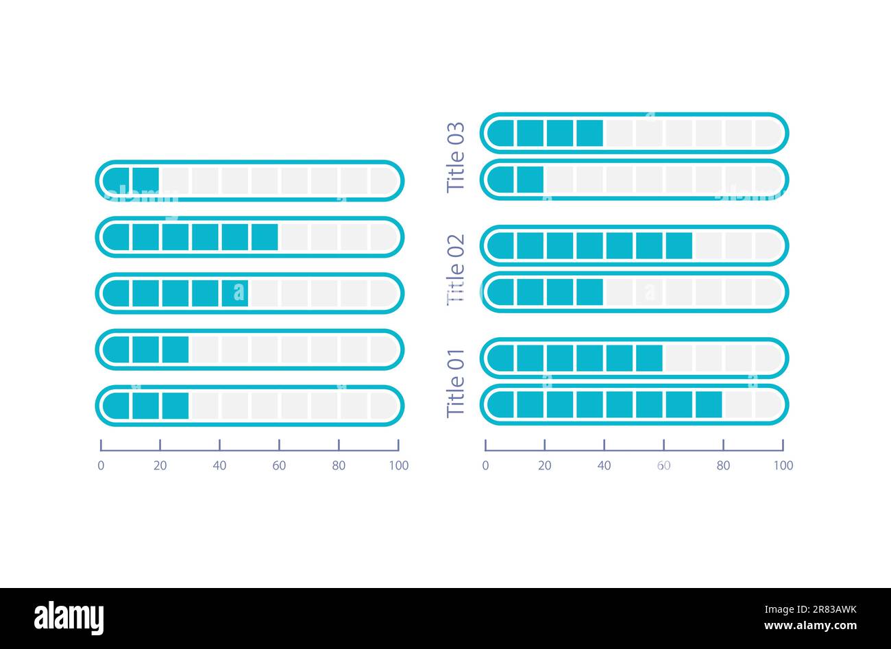 Horizontal progress infographic chart design template set Stock Vector Image & Art - Alamy