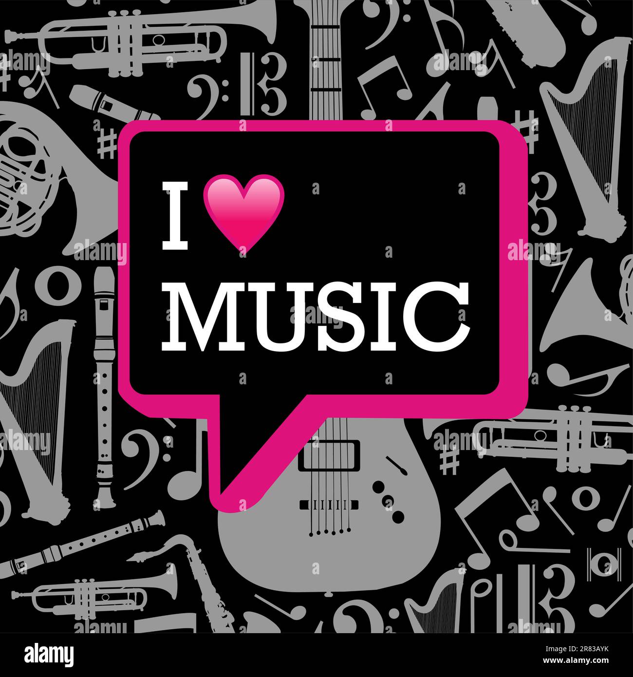 Cool music instruments Stock Vector Images - Alamy