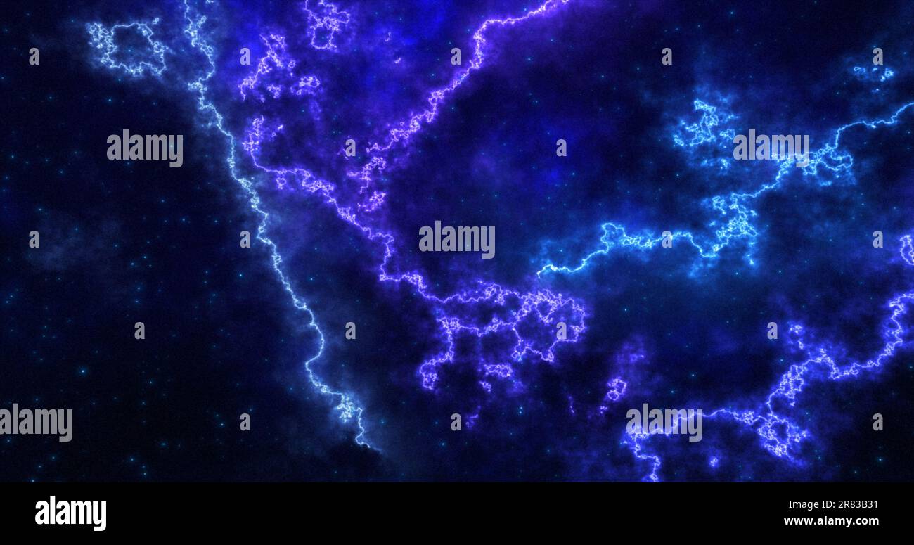 Abstract futuristic background with blue and purple multi-colored ...