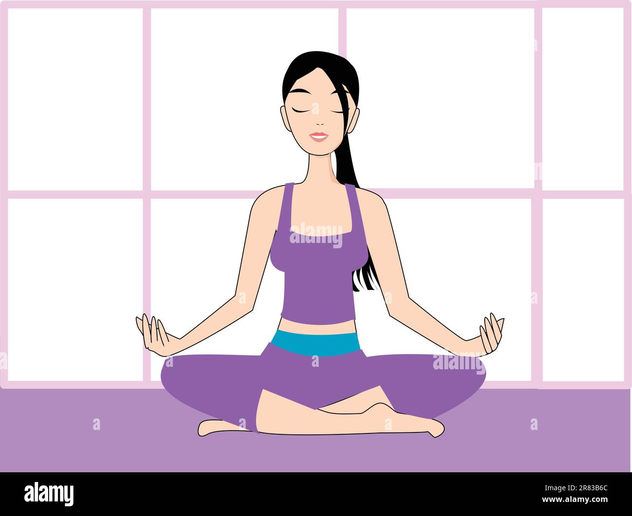 Yoga picture Stock Vector Images - Alamy