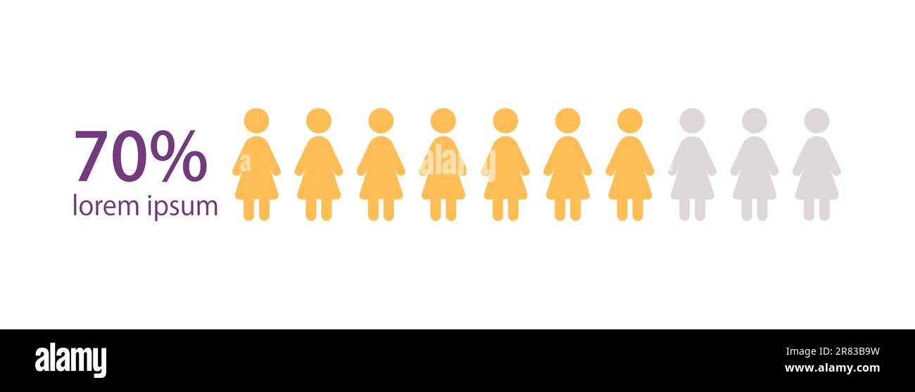 Woman amount infographic chart design template Stock Vector Image & Art ...