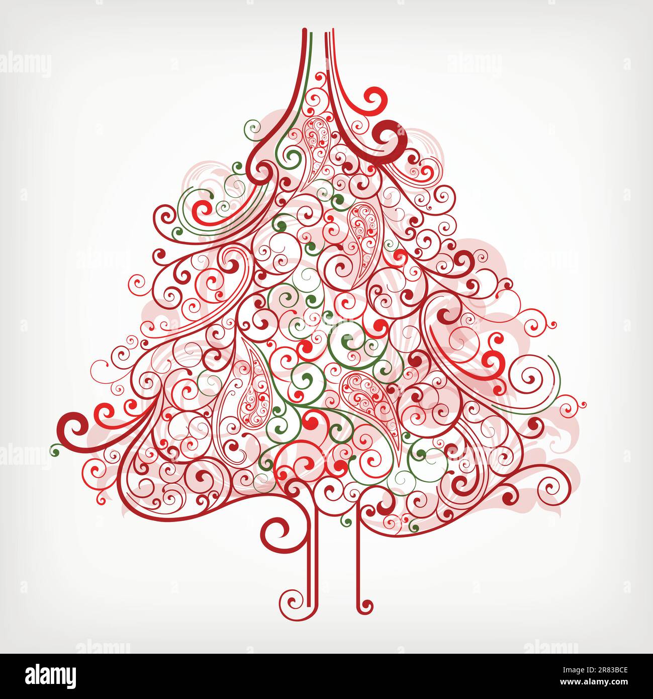 illustration drawing of Christmas tree Stock Vector Image & Art - Alamy