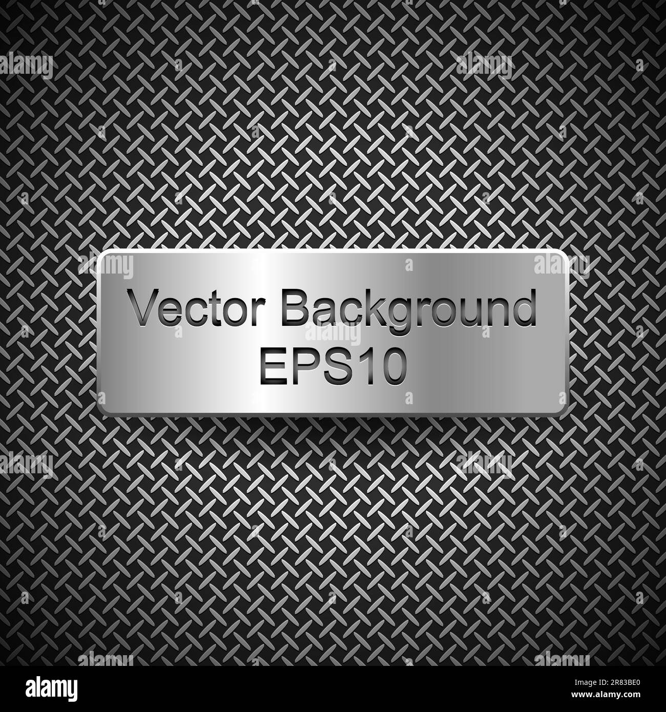 plate on metal background, eps10 Stock Vector Image & Art - Alamy